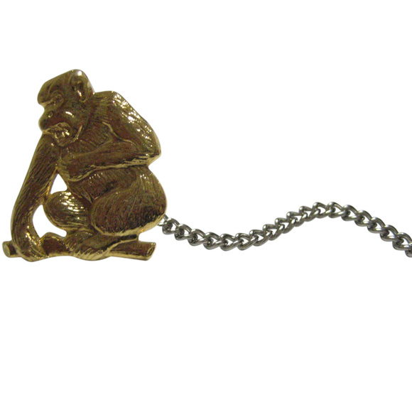 Kiola Designs | Accessories | Gold Toned Angry Monkey Tie Tack | Poshmark